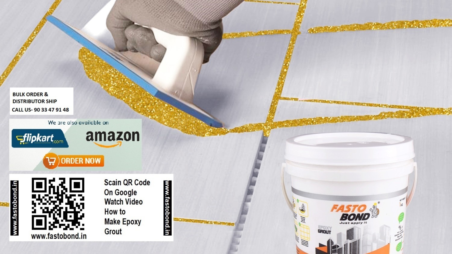 Epoxy Tile Grout | Adhesive - FASTOBOND INDIA